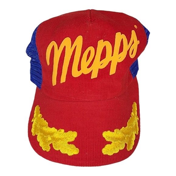 unkown | Accessories | Vintage Mepps Fishing Lure Corduroy Gold Leaves ...